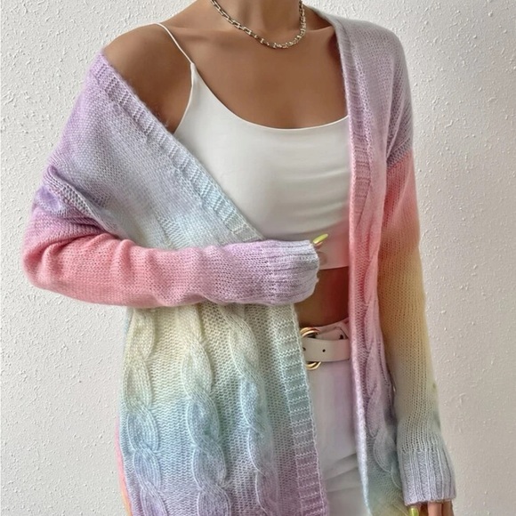 Rebellious Rose | Sweaters | Essnce Solid Cable Knit Duster Cardigan ...